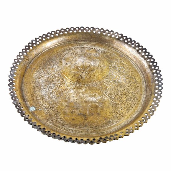 Unknow/Saudi Arabia | Dining | Vintage Middle Eastern Serving Tray ...